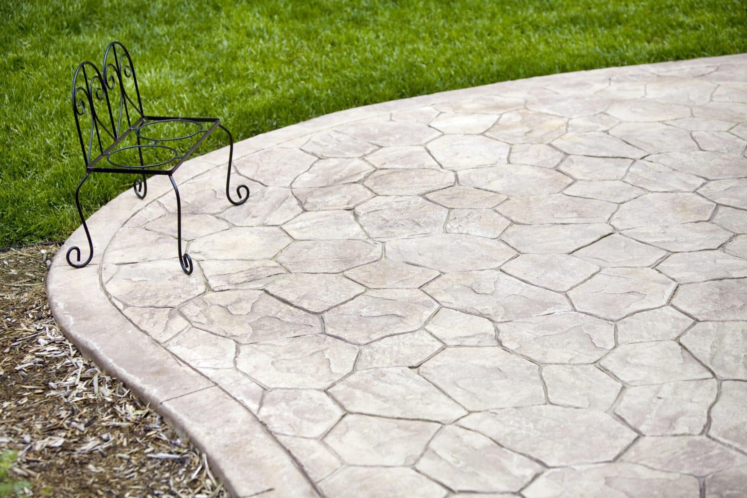 Stamped Concrete - Affordable Shade Patio Covers | Humble TX
